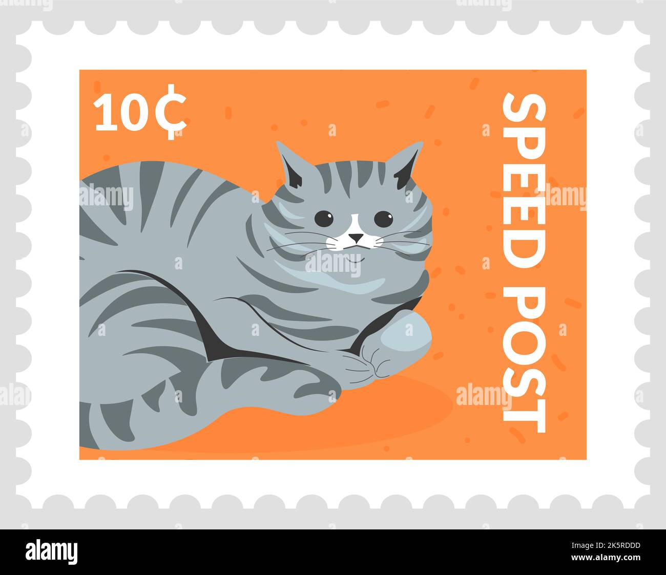 Postage cat Stock Vector Images - Alamy