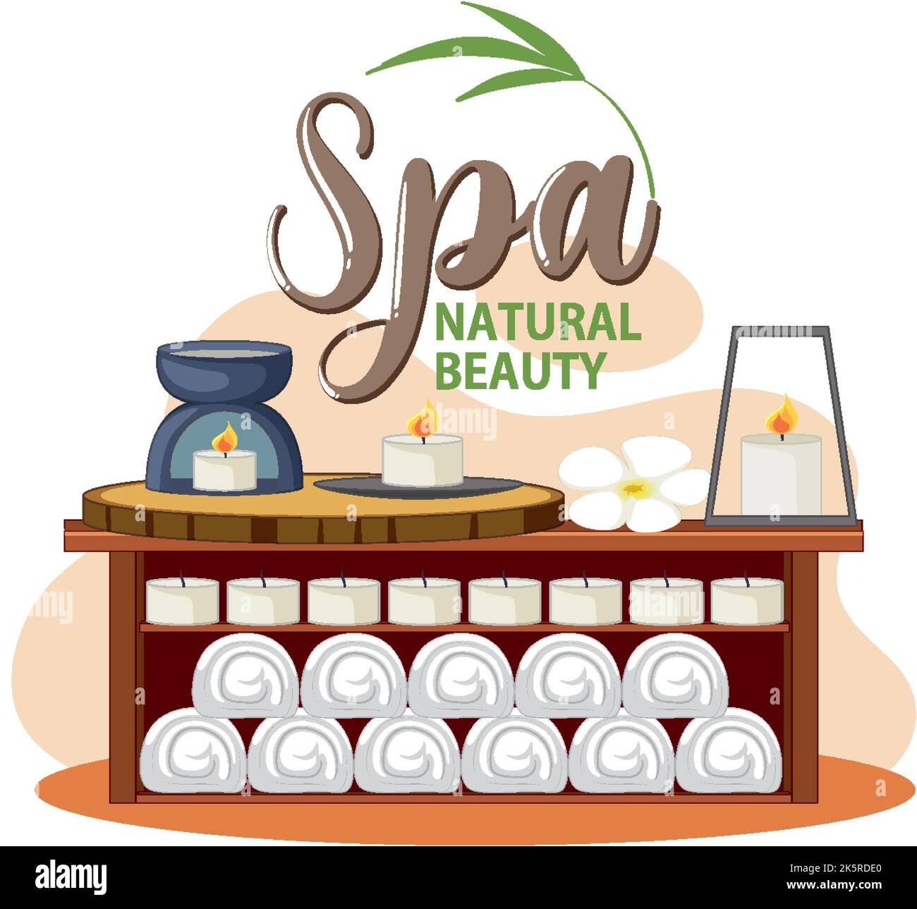 Spa natural beauty text design illustration Stock Vector Image & Art ...