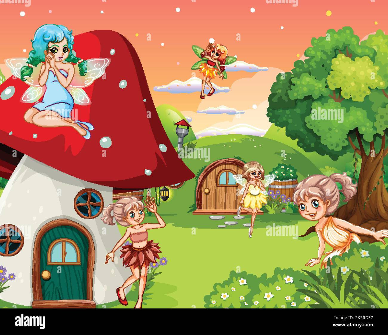 Hobbit land Stock Vector Images - Alamy