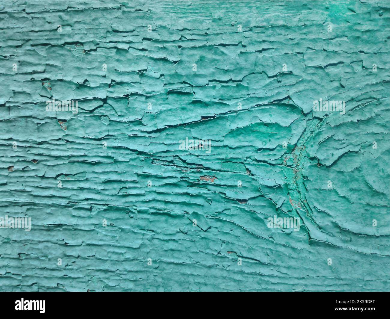 Texture of old cracked turquoiseturquoiseturquoise paint paint on the ...