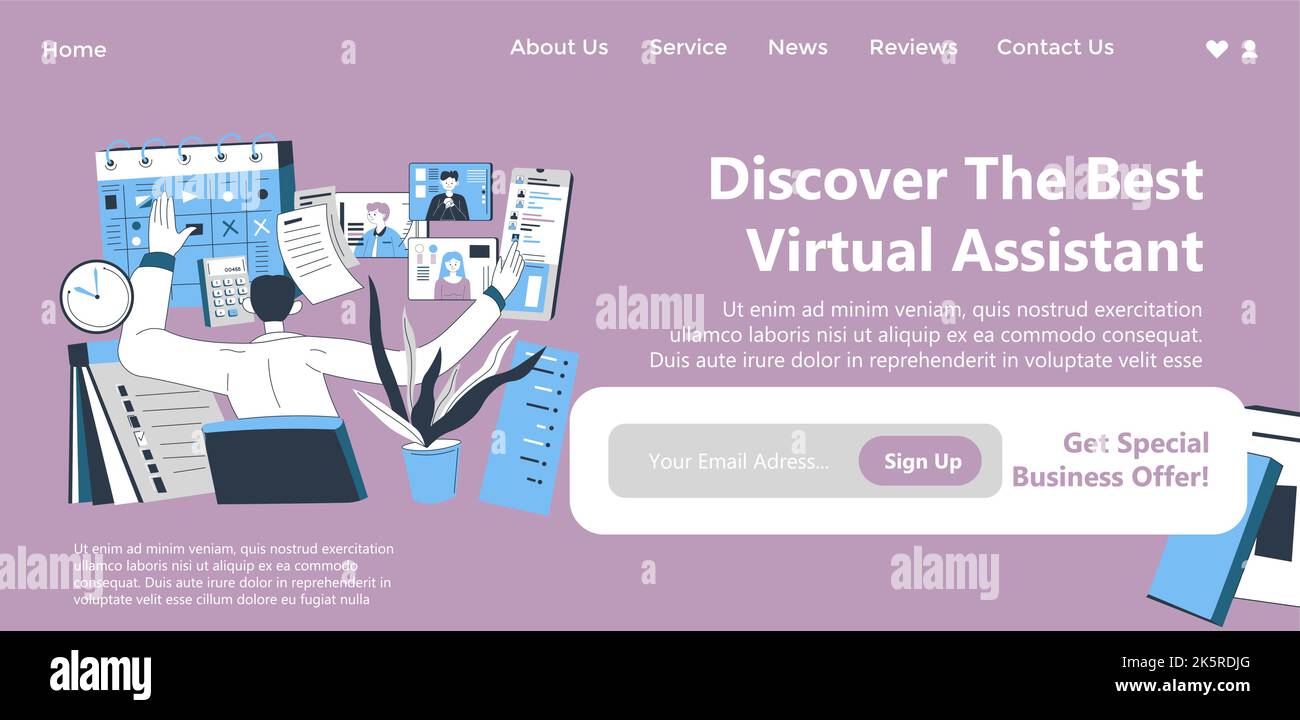 Discover best virtual assistant Stock Vector Images - Alamy
