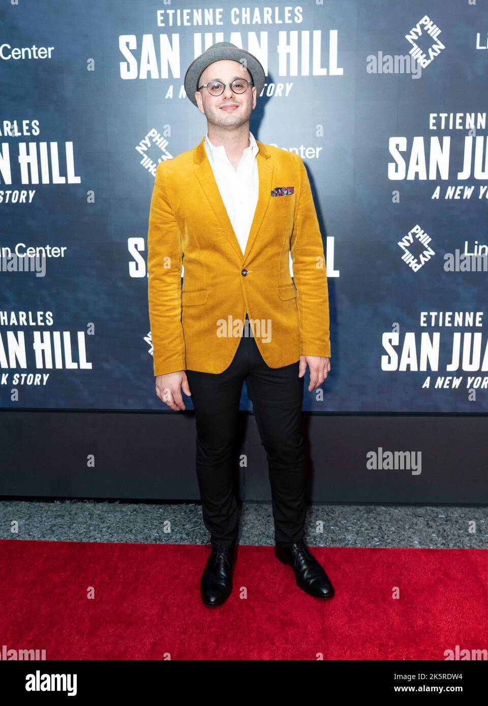 Alex Wintz attends opening night at David Geffen Hall on October 8 ...
