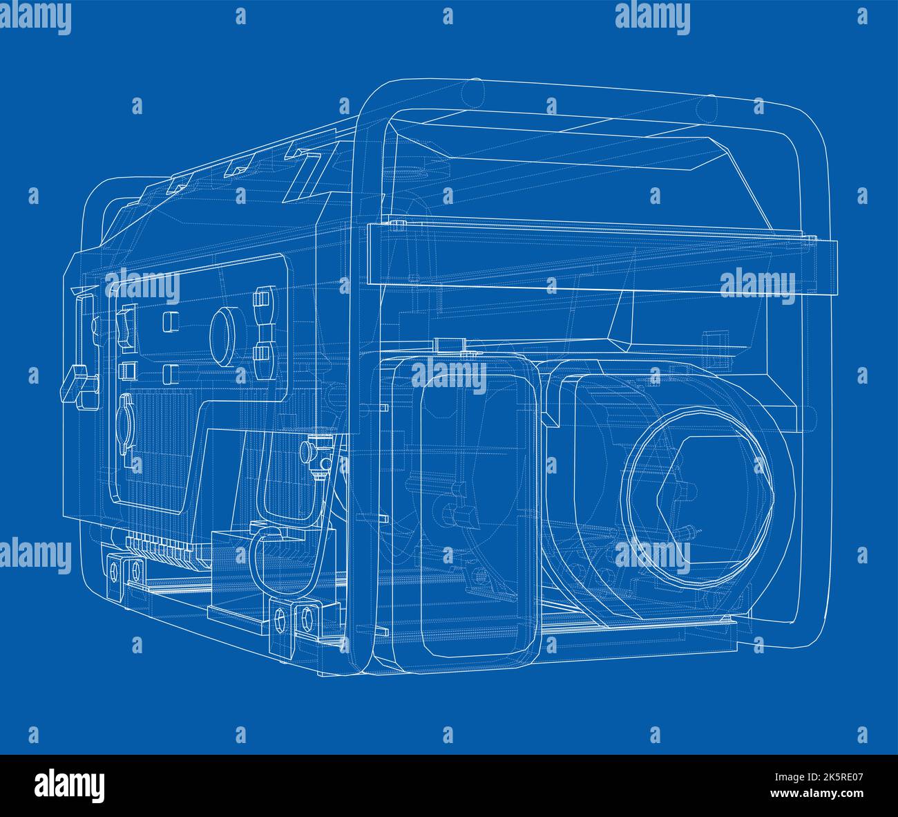 Portable Electro Generator. Vector Stock Vector Image & Art - Alamy