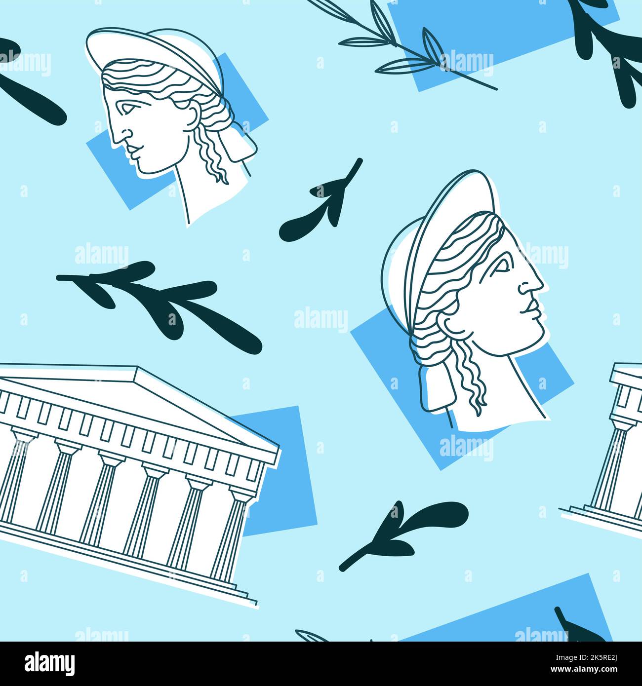 Marble sculpture rome italy Stock Vector Images - Alamy