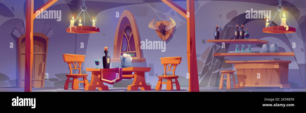 Medieval pub window Stock Vector Images - Alamy