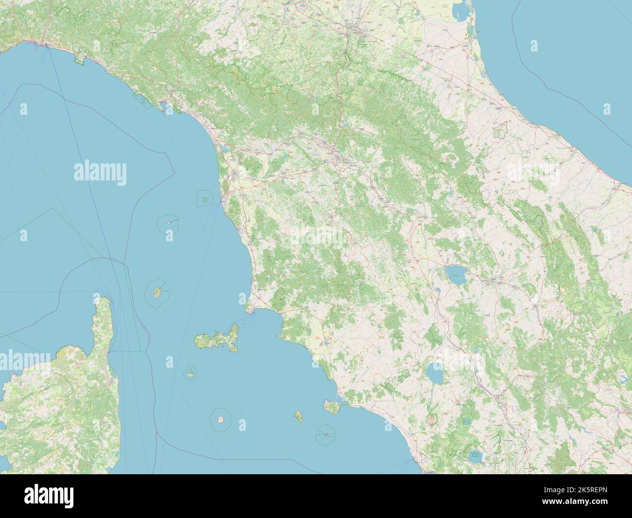 Toscana map hi-res stock photography and images - Alamy