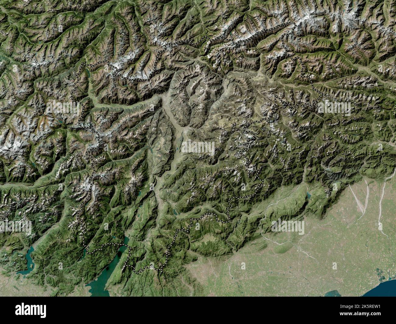Trentino-Alto Adige, autonomous region of Italy. High resolution ...