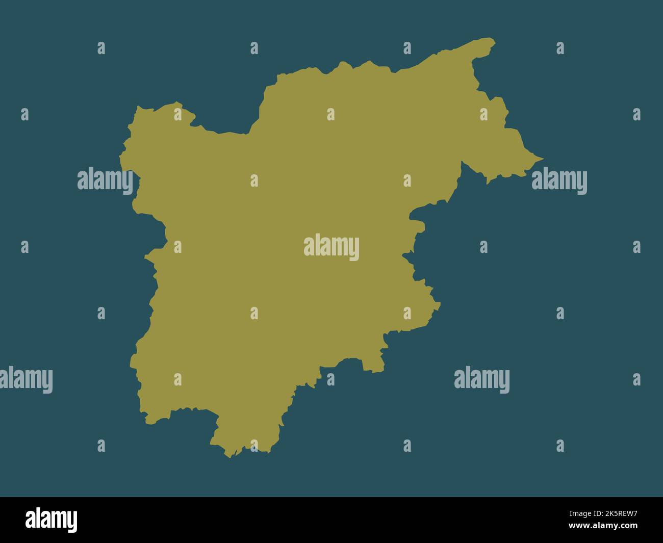 Trentino-Alto Adige, autonomous region of Italy. Solid color shape ...