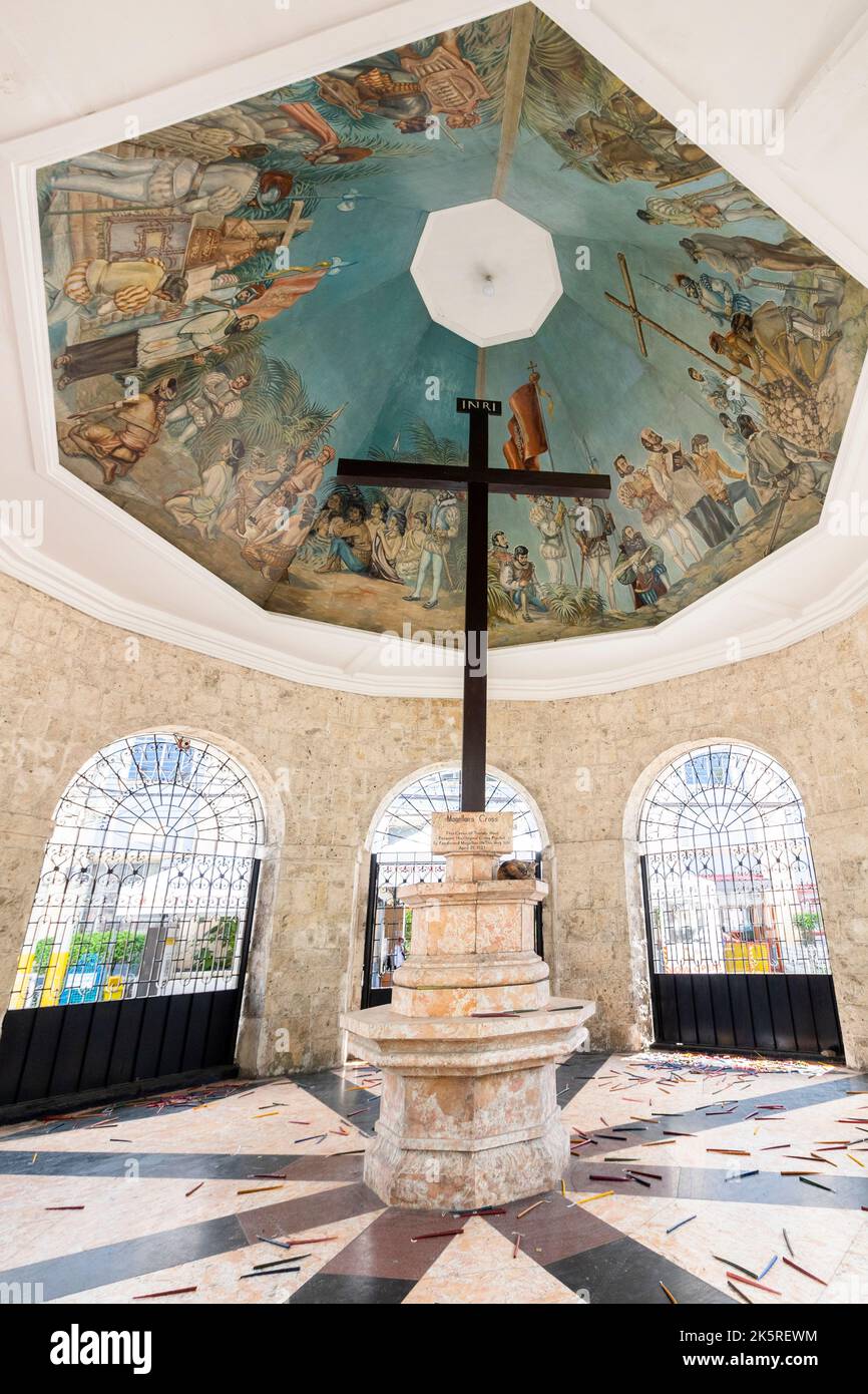The Magellan's Cross where Ferdinand Magellan is believed to have ...