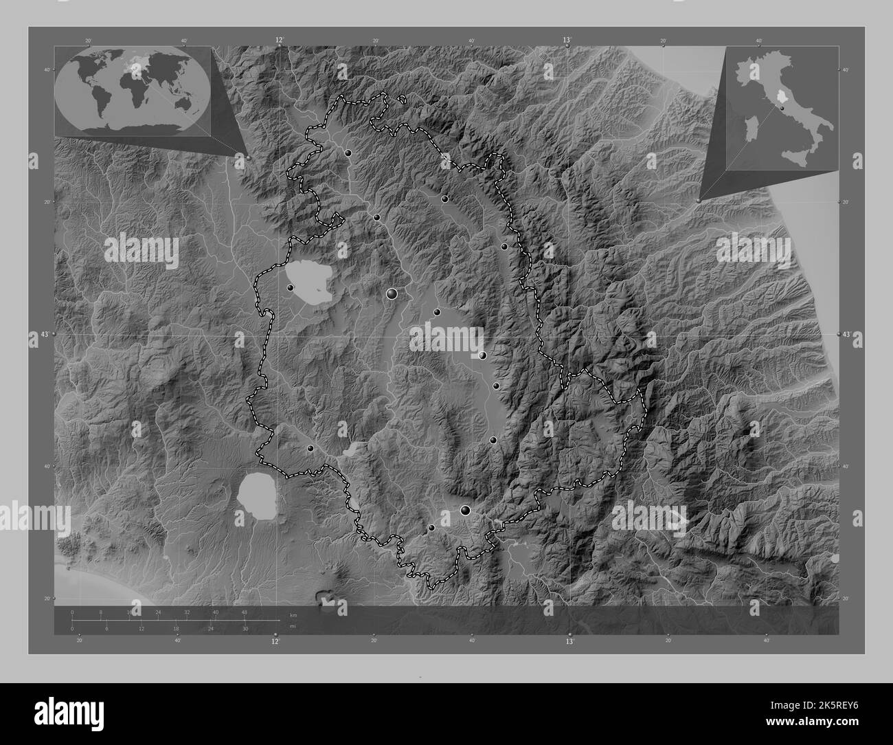 Map of perugia Black and White Stock Photos & Images - Alamy