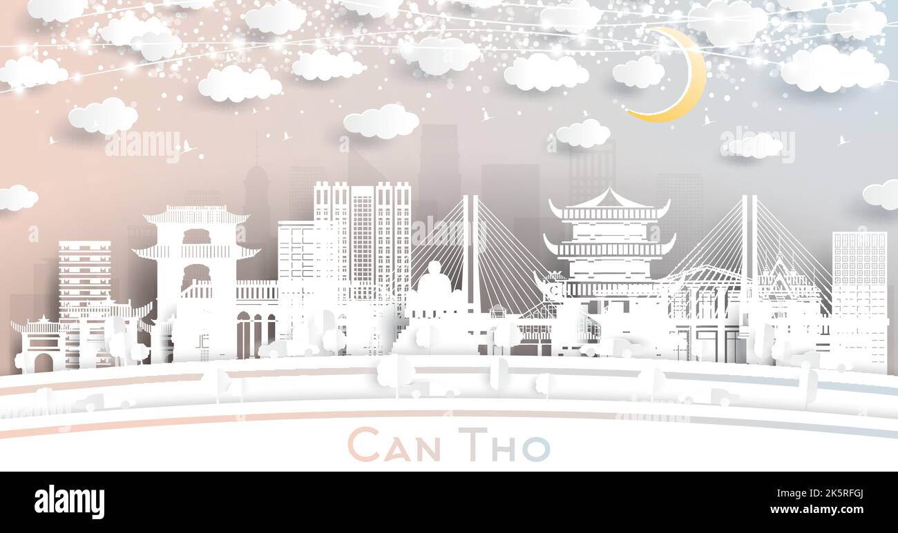 Paper cut background can Stock Vector Images - Alamy