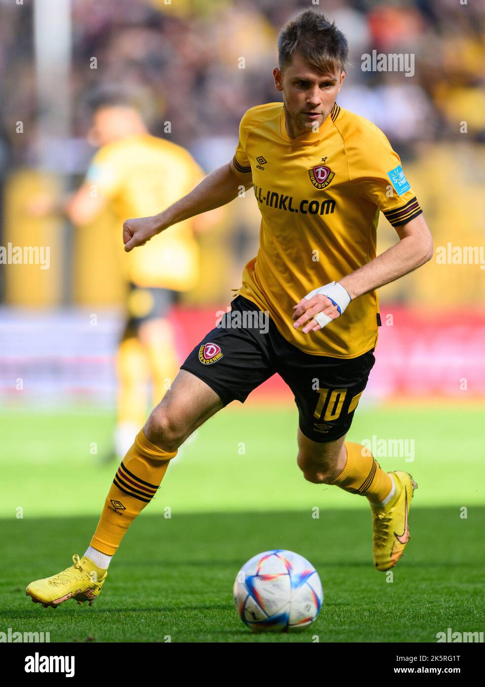Dresden, Germany. 09th Oct, 2022. Soccer: 3rd league, SG Dynamo Dresden ...