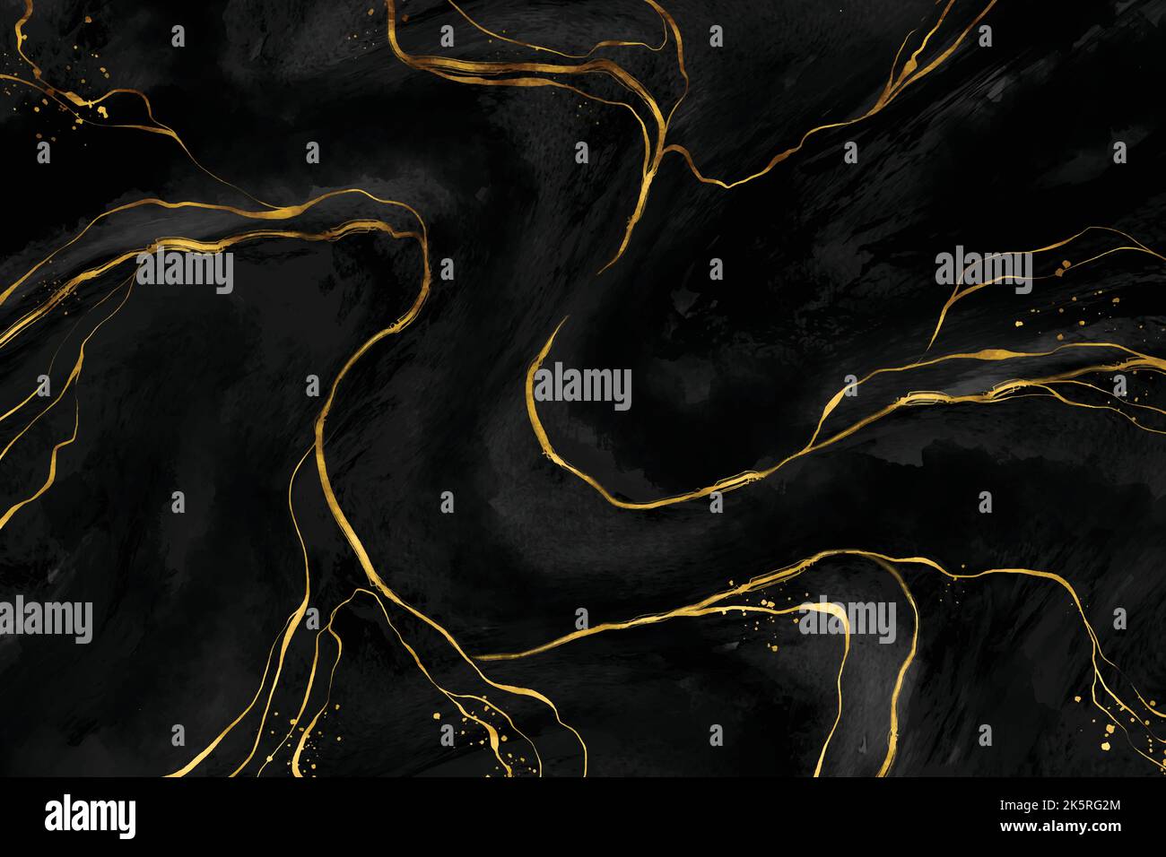 Luxury Black and Gold Marble texture background vector. Panoramic ...