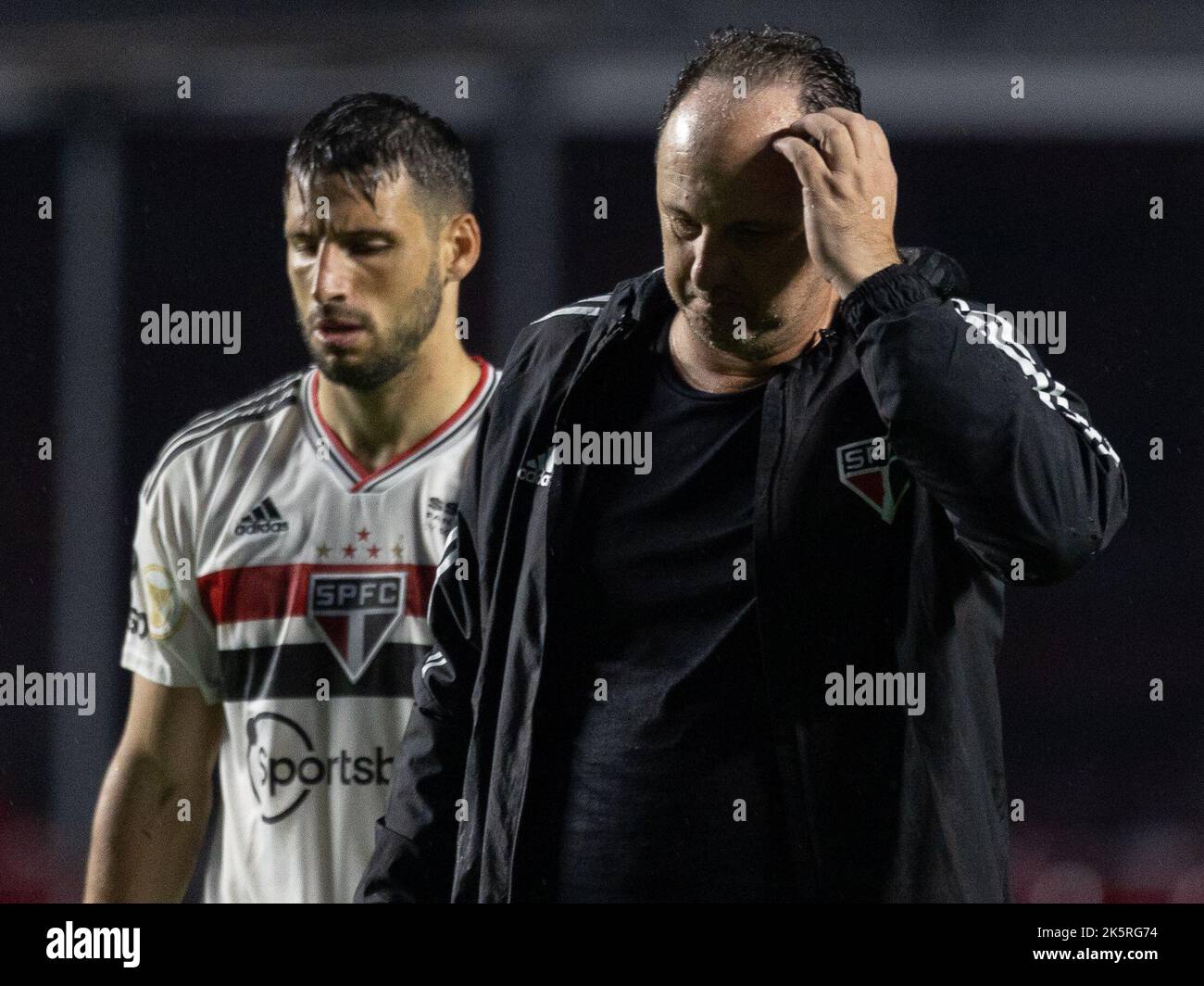 October 9, 2022, Sao Paulo, Sao Paulo, Brazil: Calleri and Rogerio Ceni ...