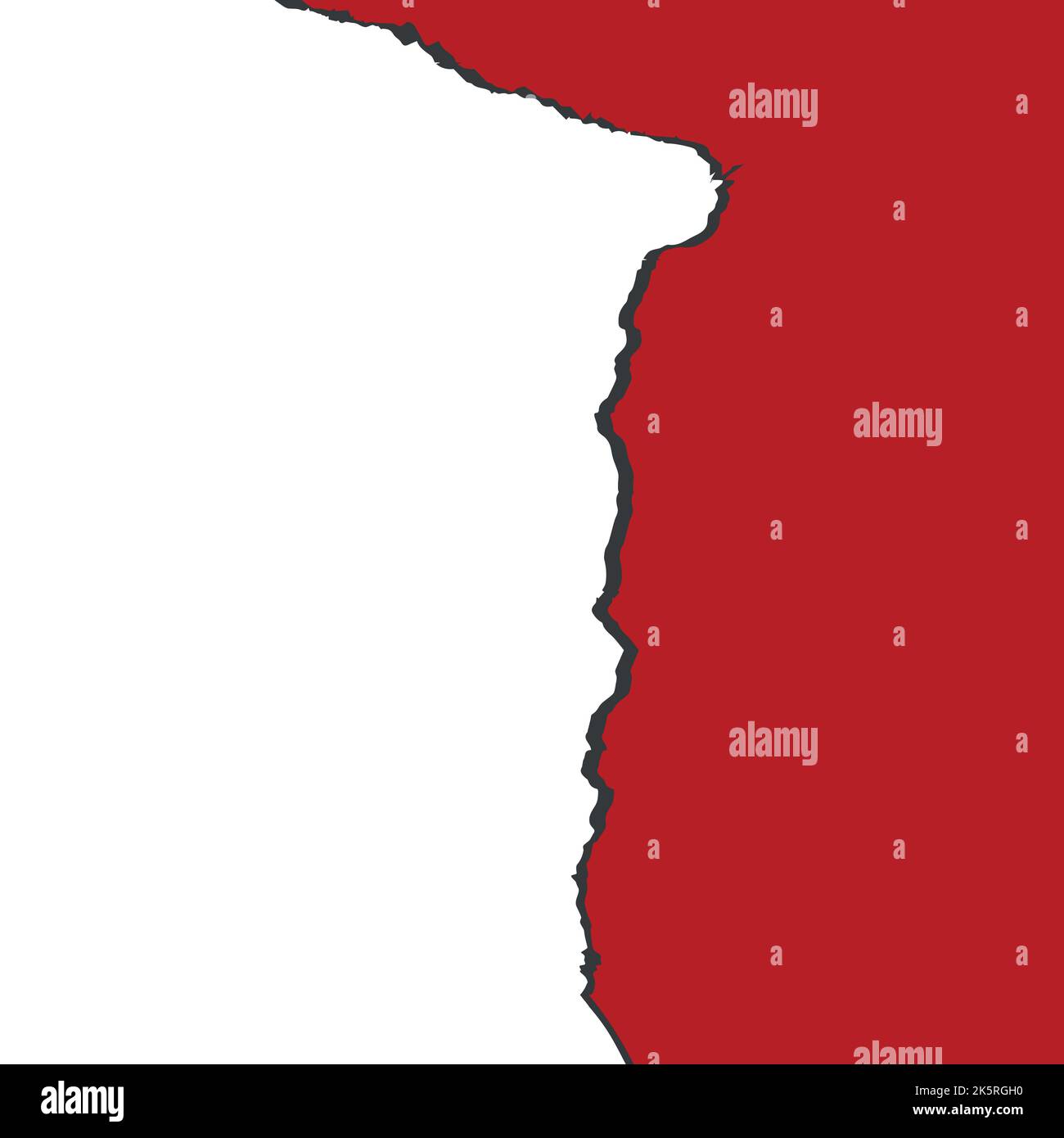 Tore off a piece of colored paper. Vector paper design template. Vector ...