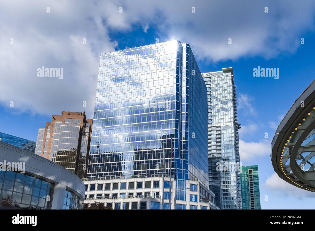 Vancouver, city in Canada, buildings in the center, skyscraper of the ...