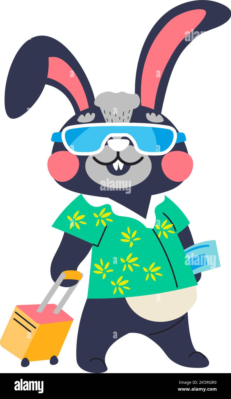 Going on holiday cartoon Cut Out Stock Images & Pictures - Alamy