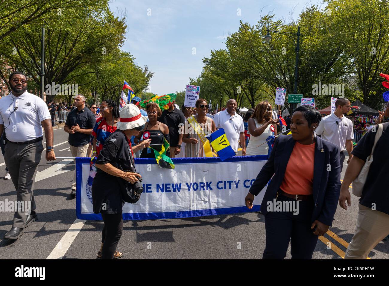 The people walking on the street at West Indian Labor Day Parade 2022 ...