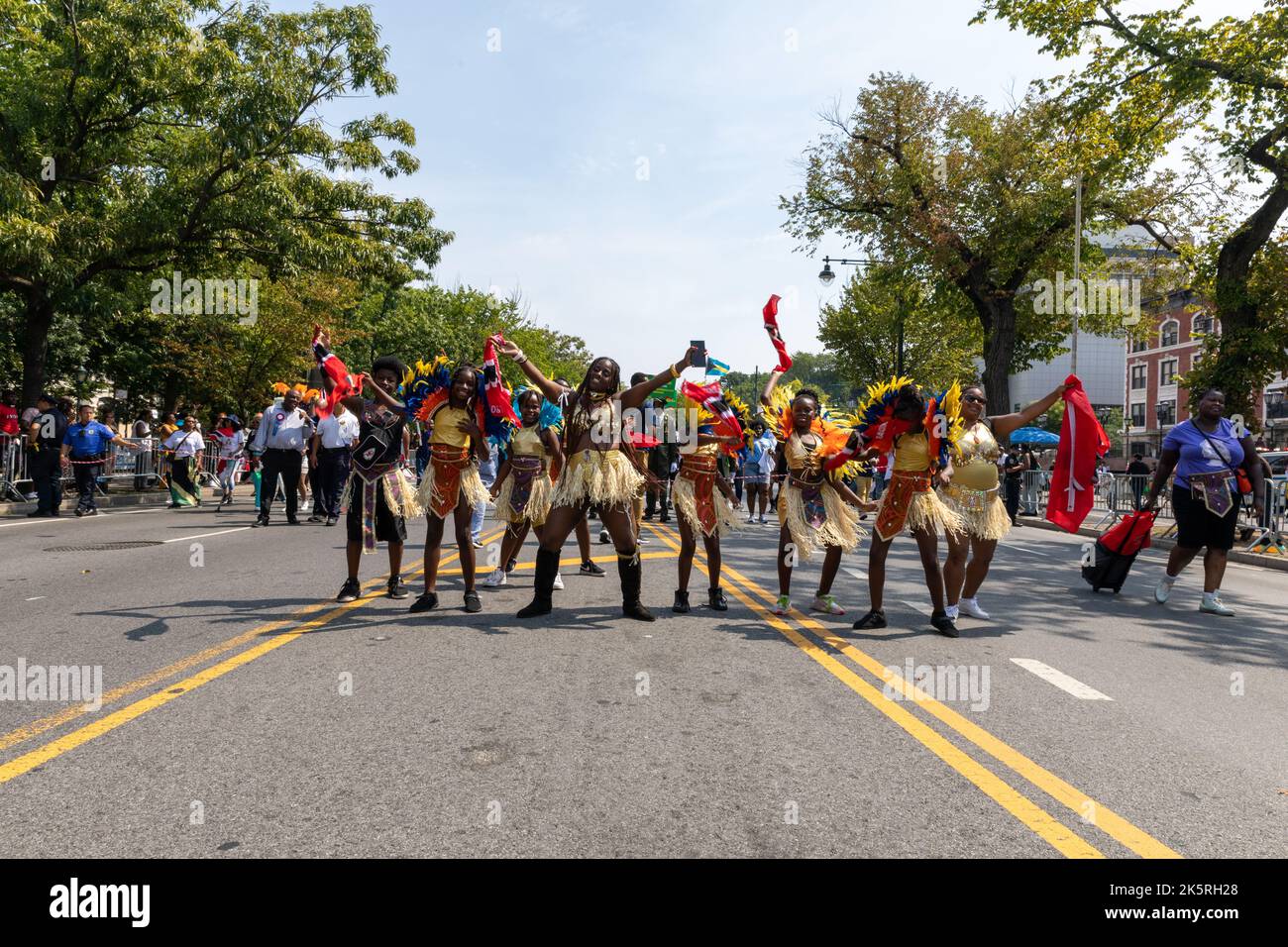 The people walking and dancing at the West Indian Labor Day Parade 2022 ...