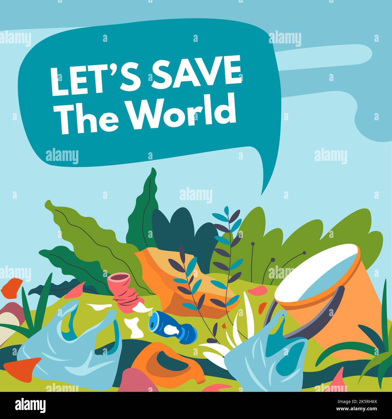 Lets save planet earth ecology Stock Vector Images - Alamy