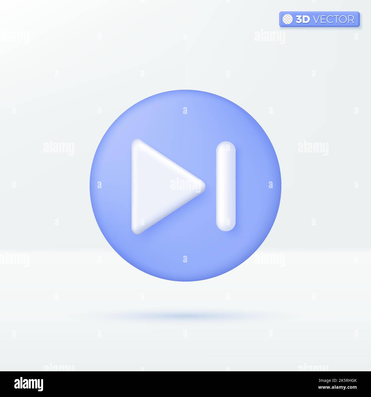 Fast forward icon symbols. music button, Skip to the end, next, Play and pause concept. 3D ...