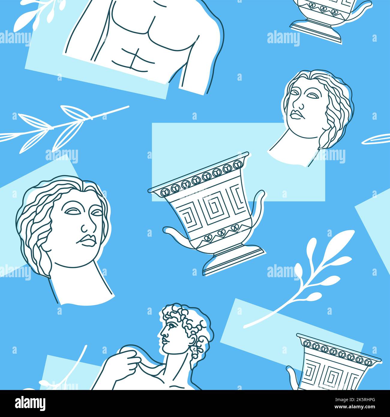 Roman or Greek culture heritage, vase or amphora Stock Vector Image ...