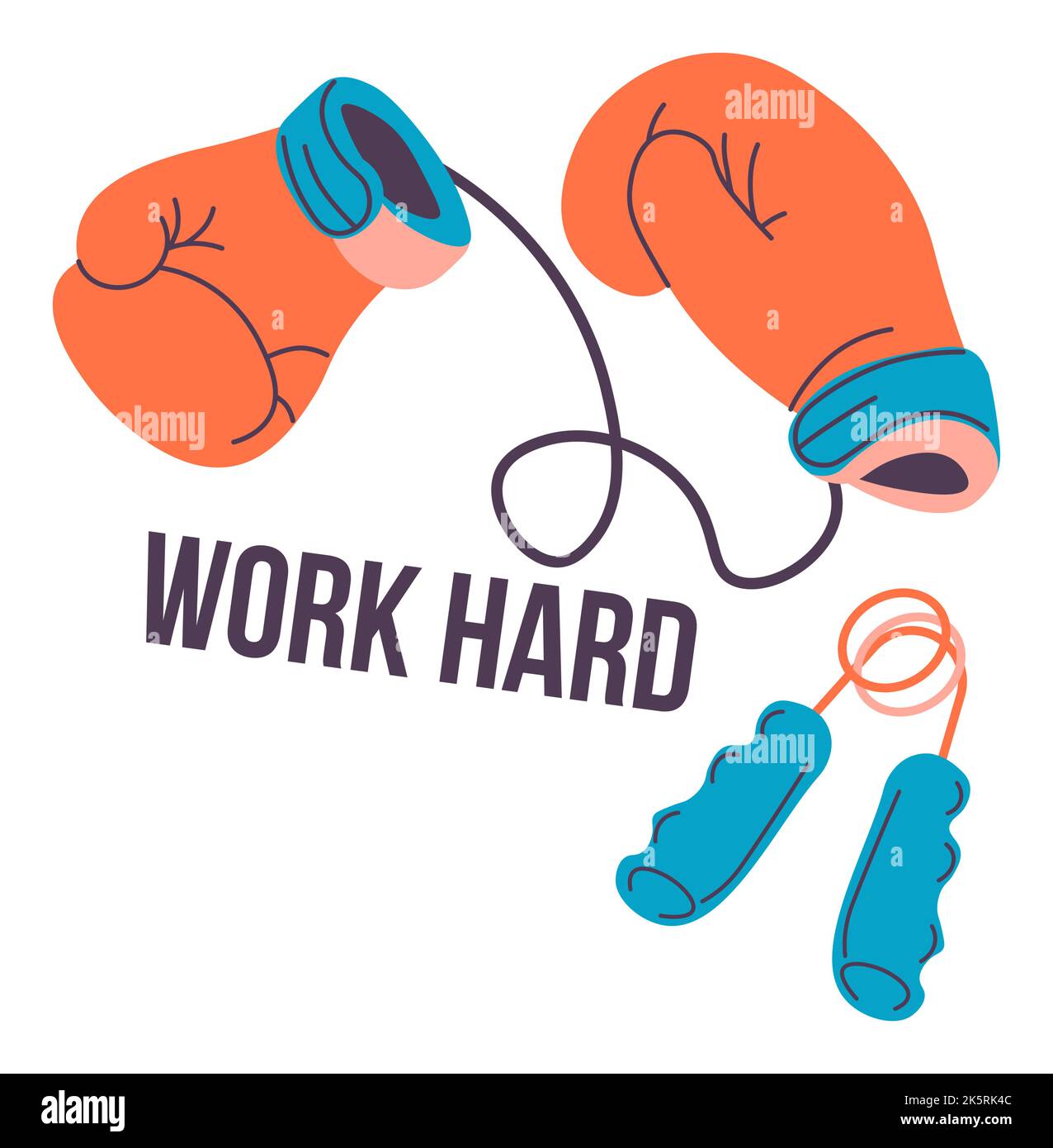 Sports and working out, boxing work hard logo Stock Vector Image & Art ...