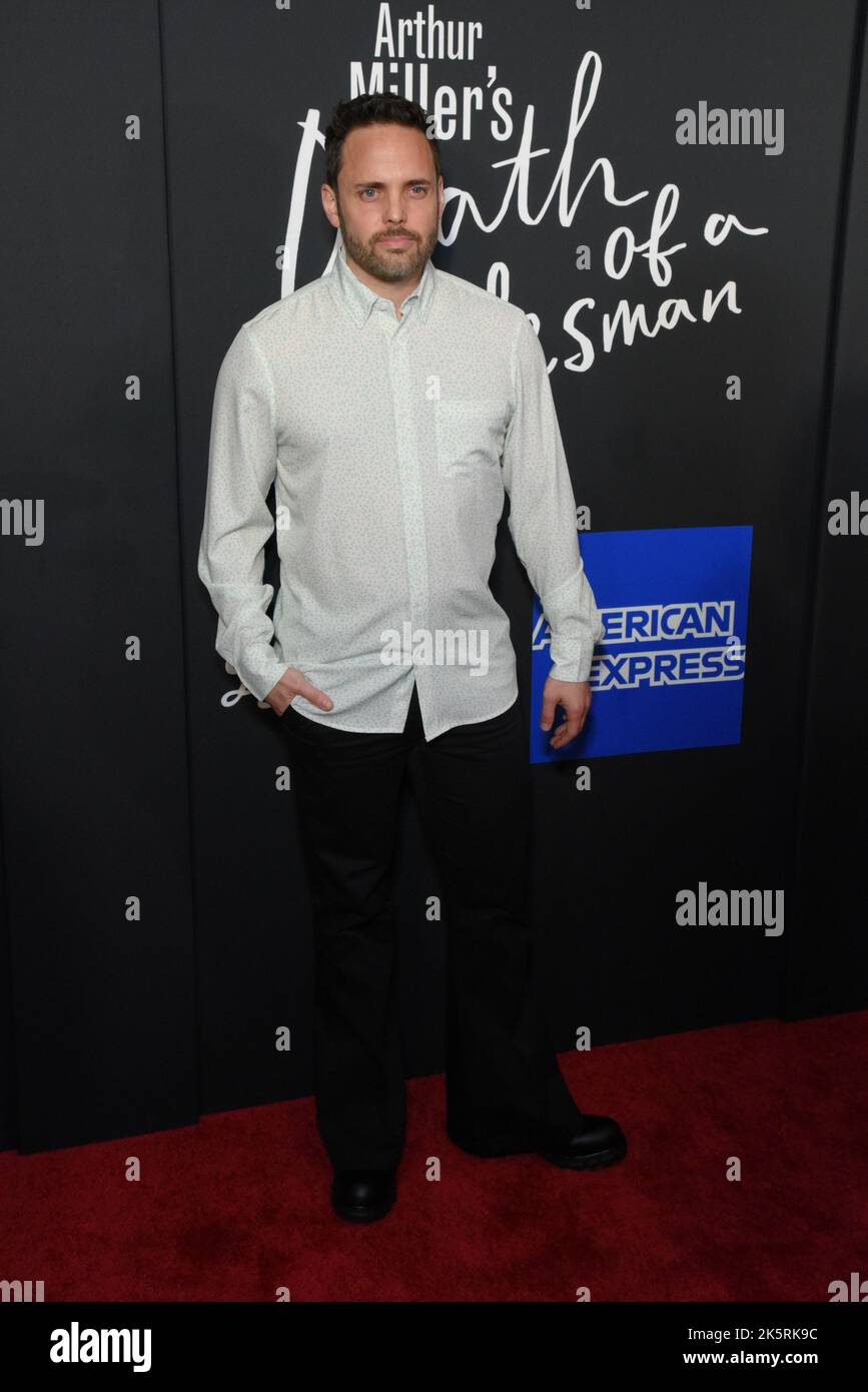 Justin Mortelliti attends the Death of a Salesman Broadway opening ...