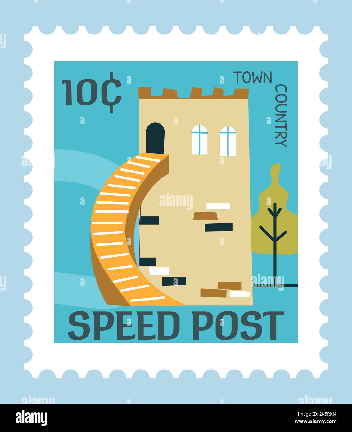 Postal card historical Stock Vector Images - Alamy