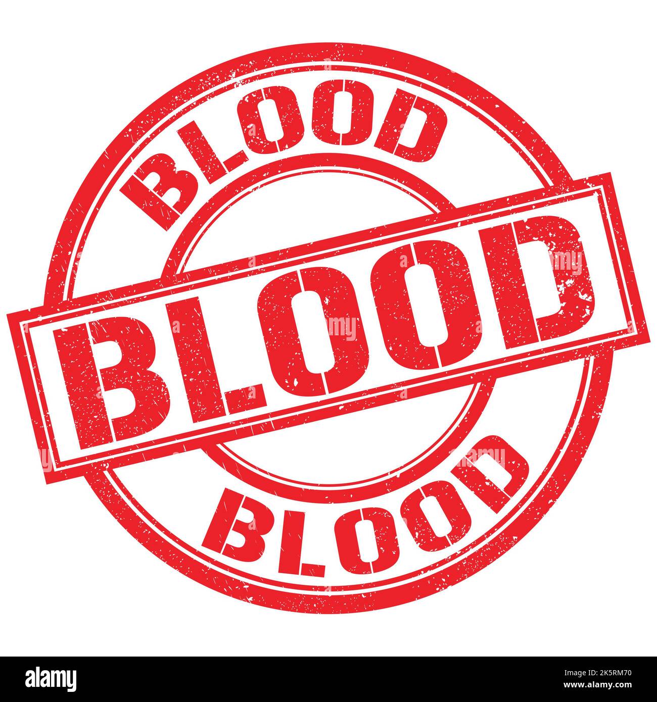 BLOOD text written on red round stamp sign Stock Photo - Alamy