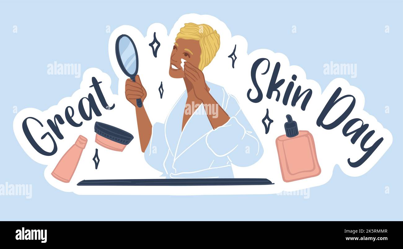 Beauty great skin Stock Vector Images - Alamy