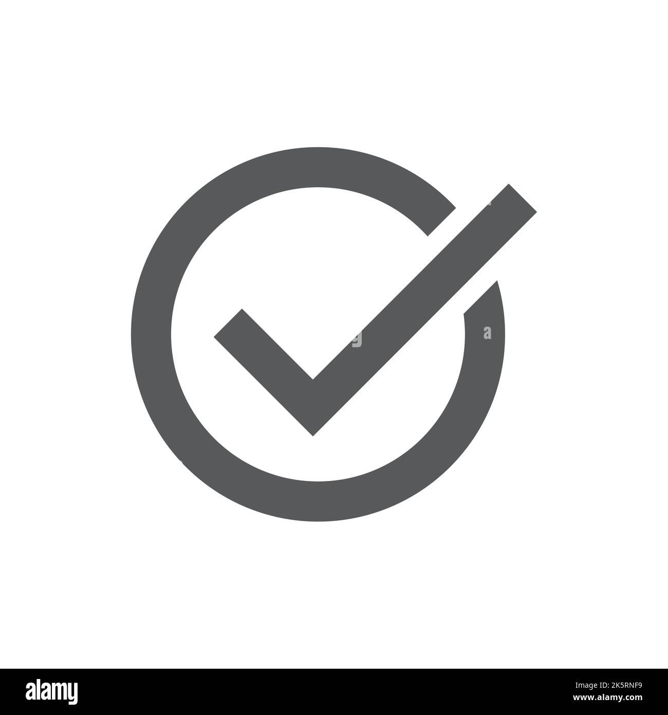 Approved Icon on white background Stock Vector Image & Art - Alamy