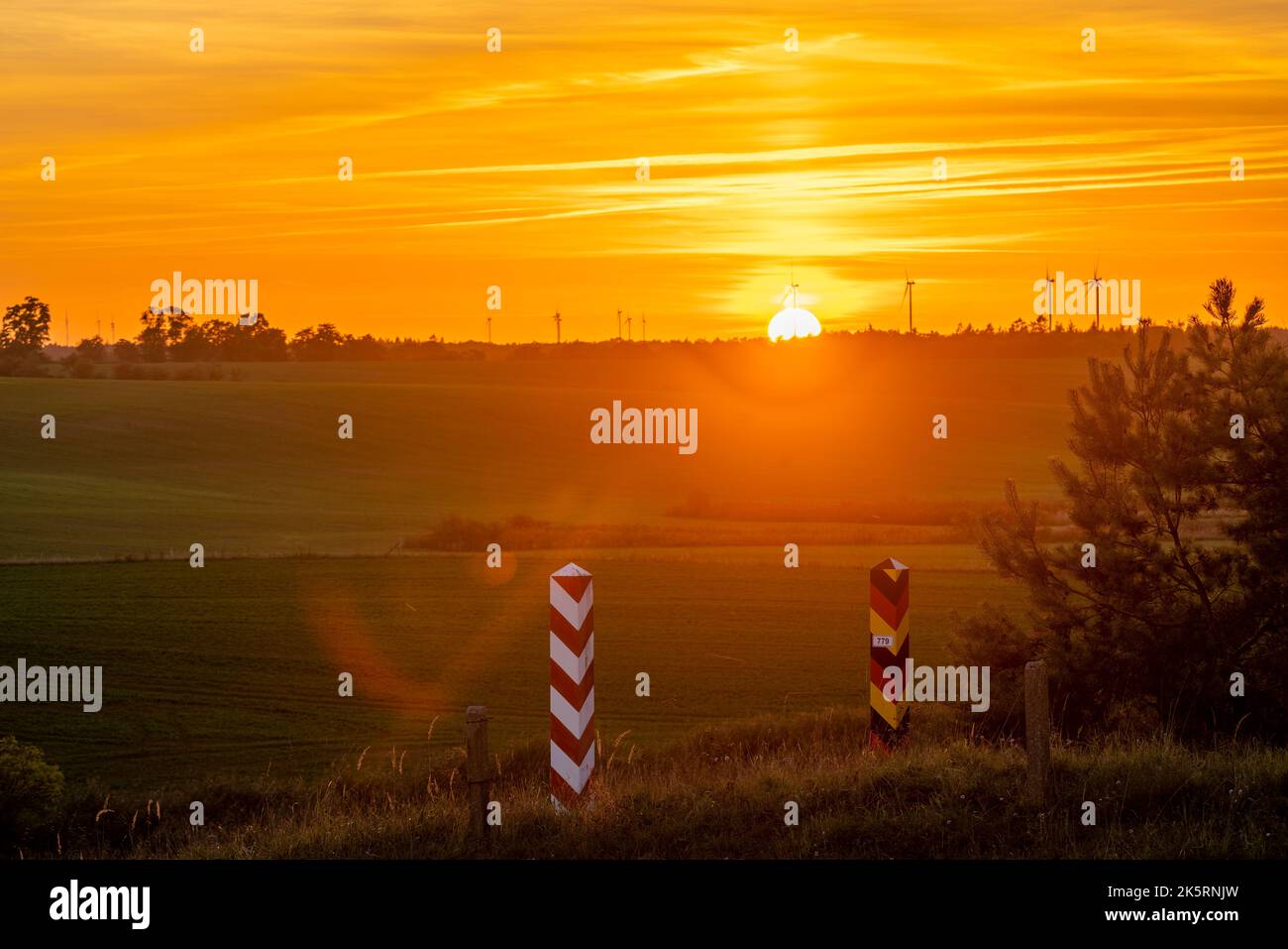 Polish and German border posts Stock Photo - Alamy