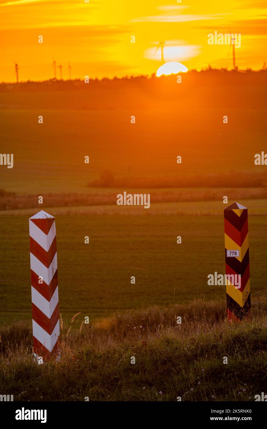 Polish and German border posts Stock Photo - Alamy