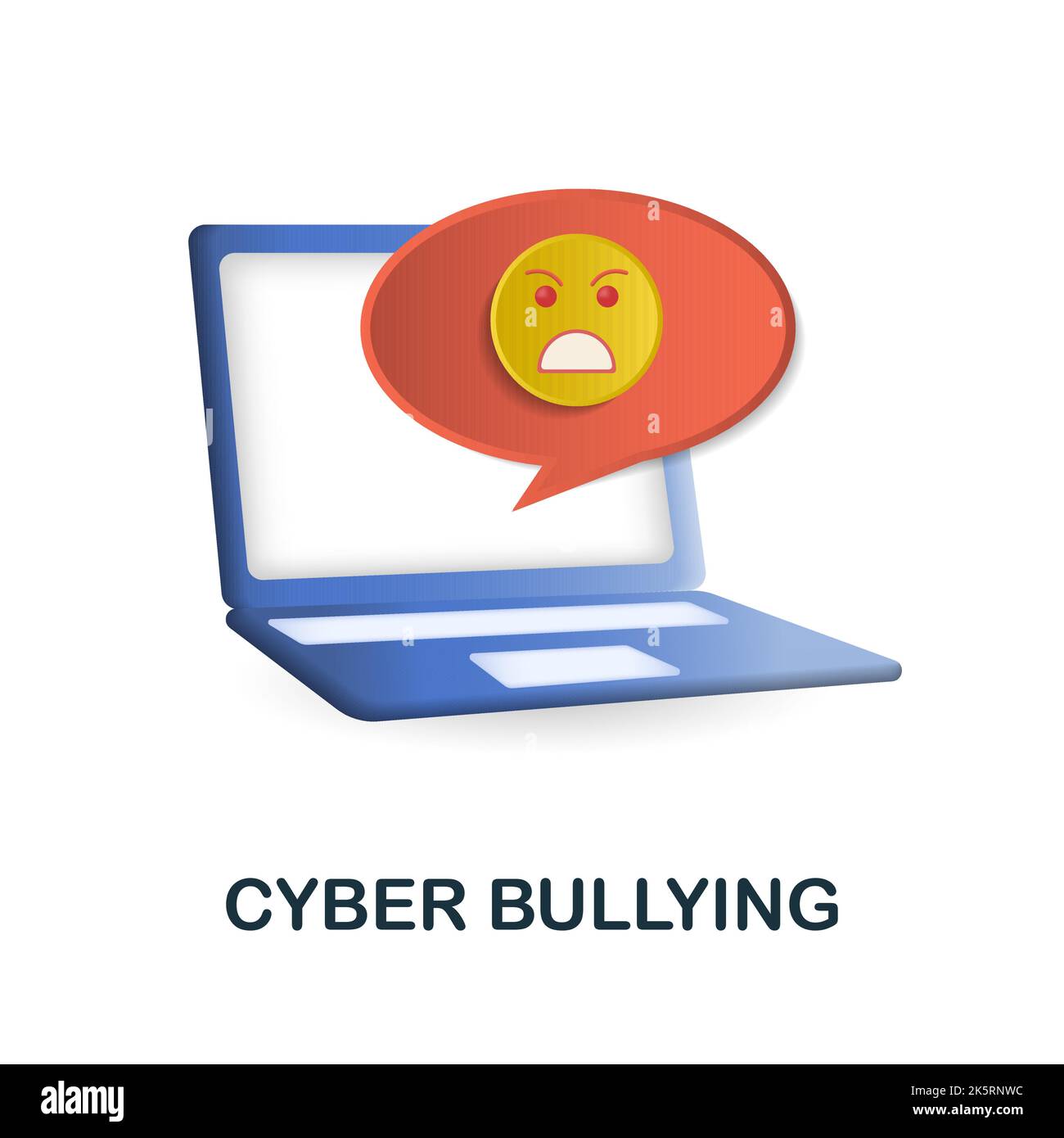 Cyber Bullying icon. 3d illustration from harassment collection ...