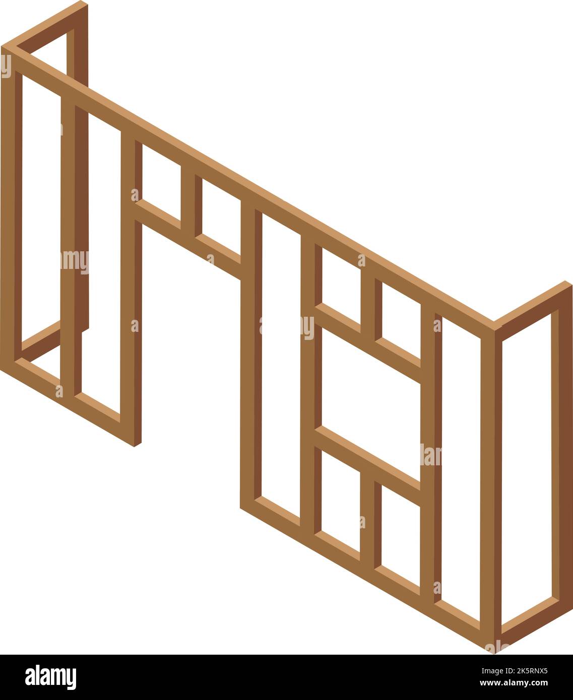 Wall wood repair icon isometric vector. Home renovation. Door old Stock ...