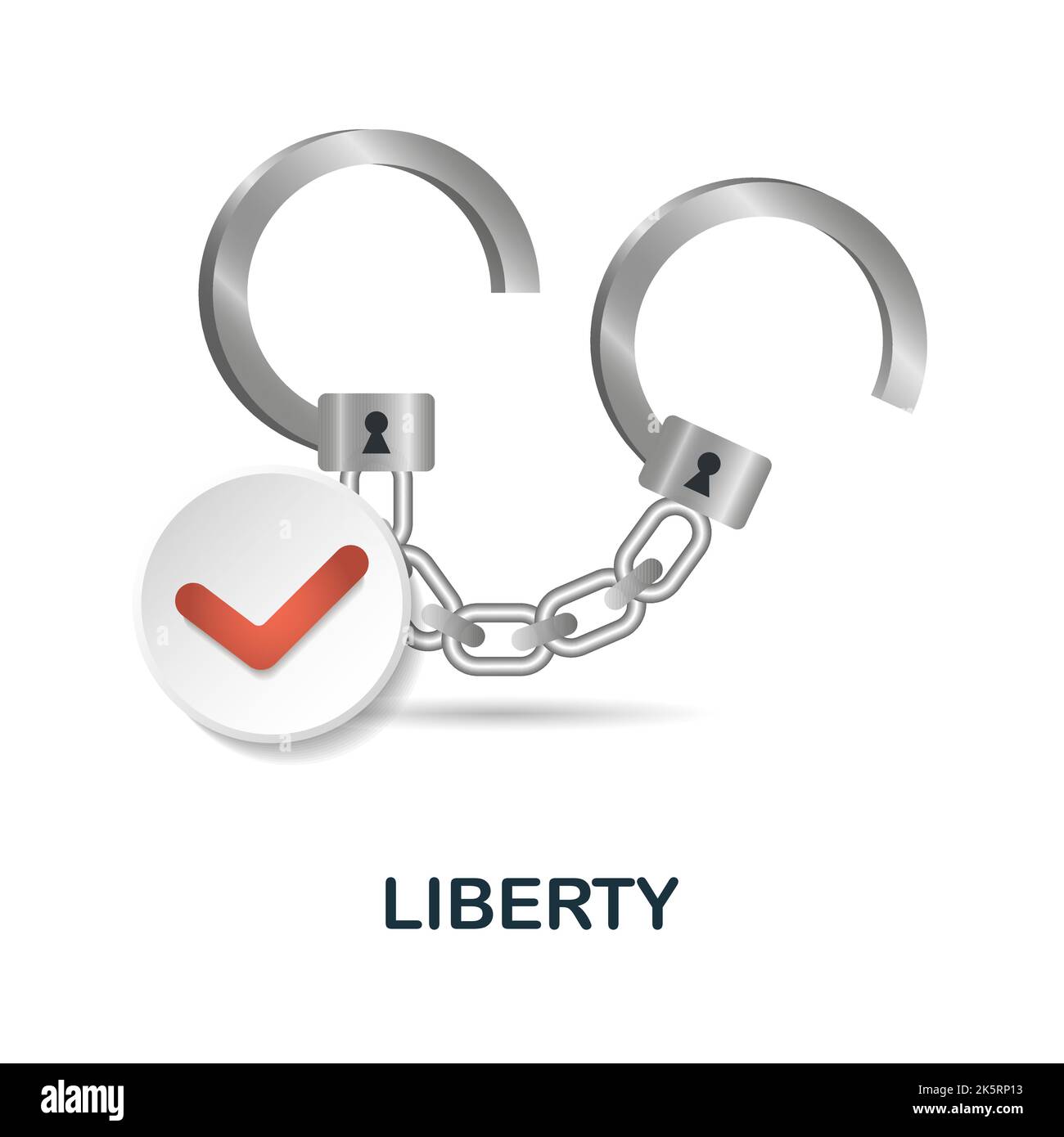Liberty icon. 3d illustration from harassment collection. Creative ...