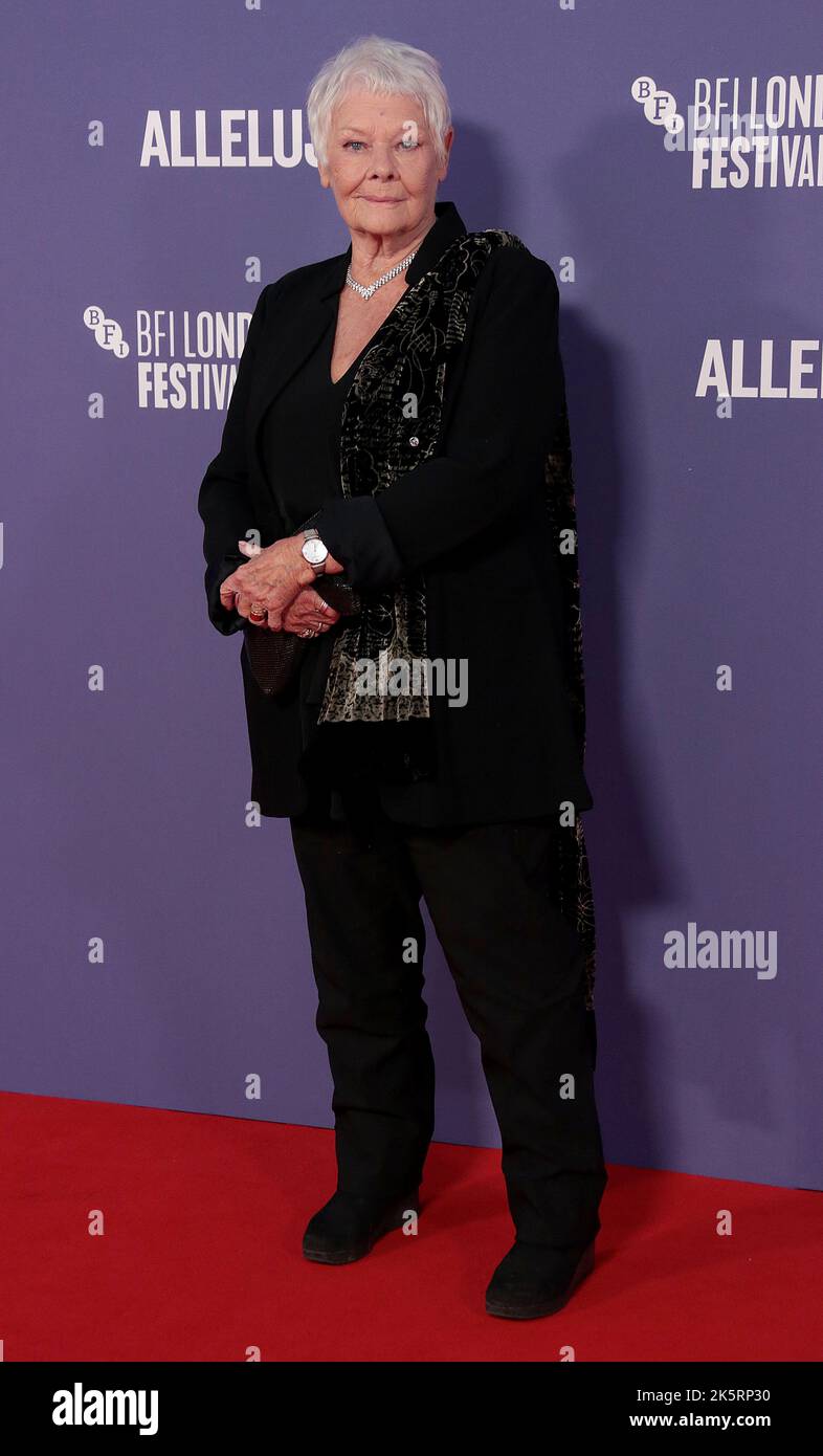 Oct 09, 2022 - London, England, UK - Dame Judi Dench attending 66th BFI ...