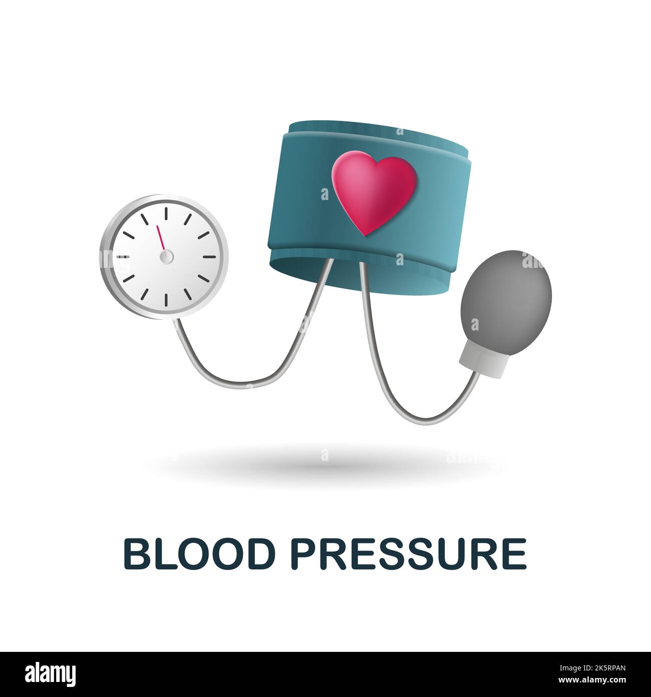Blood Pressure icon. 3d illustration from health check collection ...