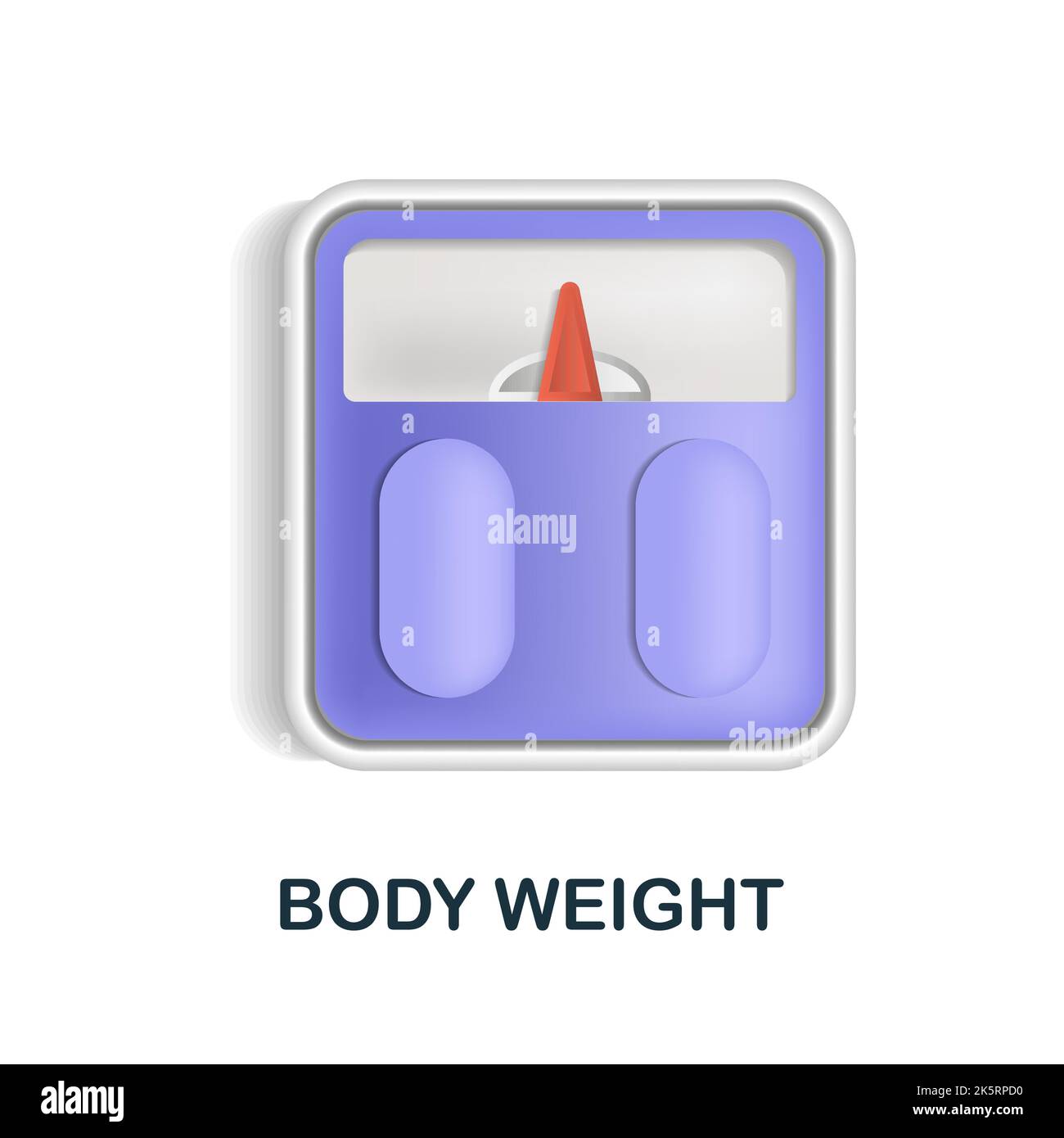 Body Weight icon. 3d illustration from health check collection ...