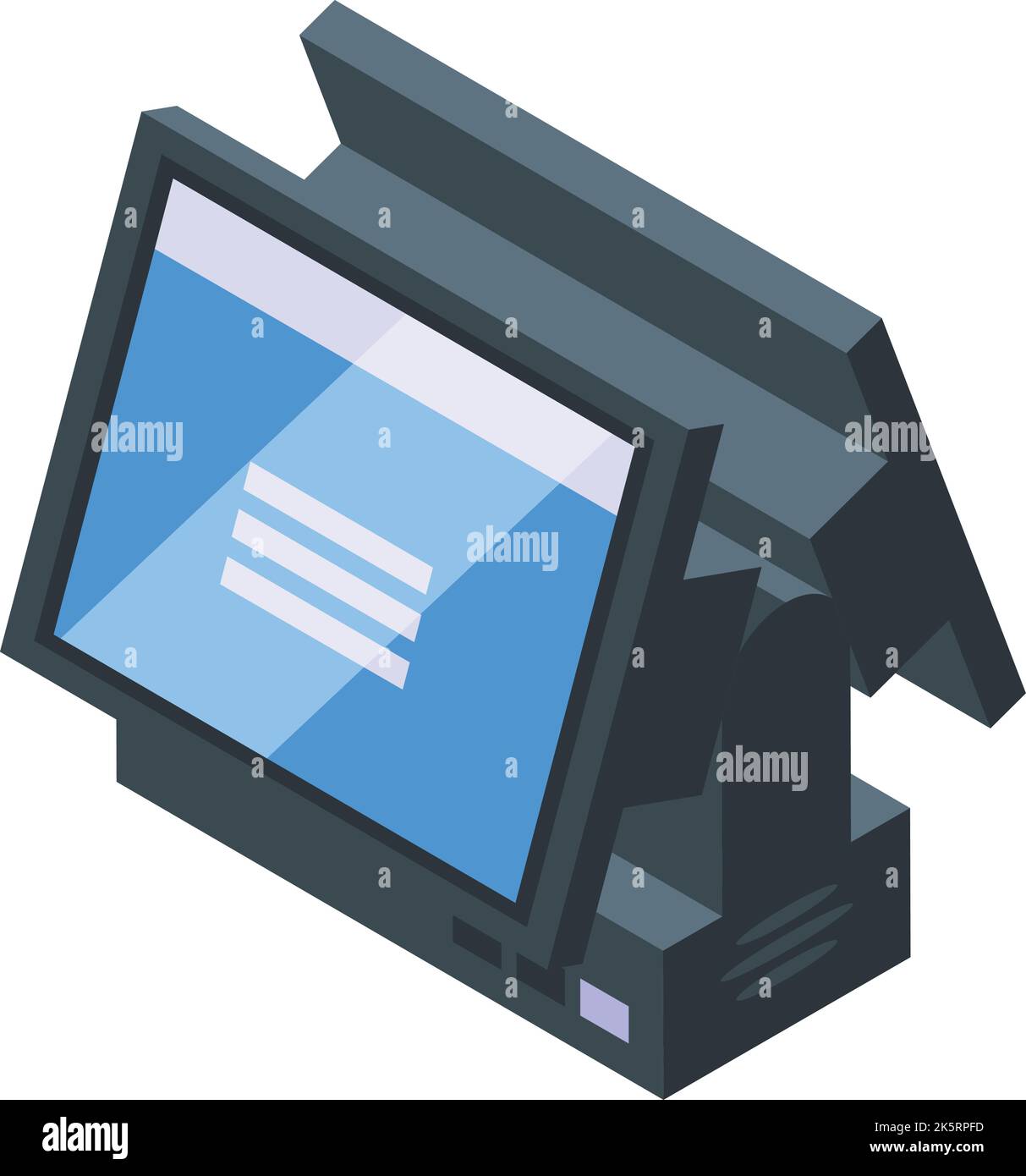Touch screen cash register Stock Vector Images - Alamy