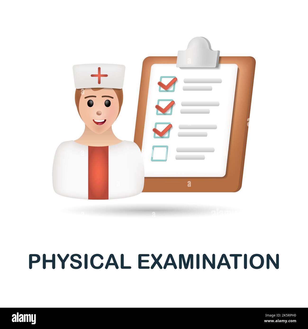 Physical Examination icon. 3d illustration from health check collection. Creative Physical ...