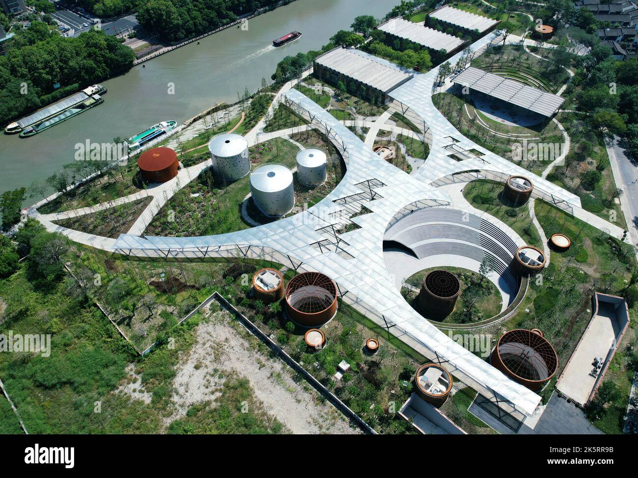 HANGZHOU, CHINA - OCTOBER 10, 2022 - An aerial view of the Hangzhou ...