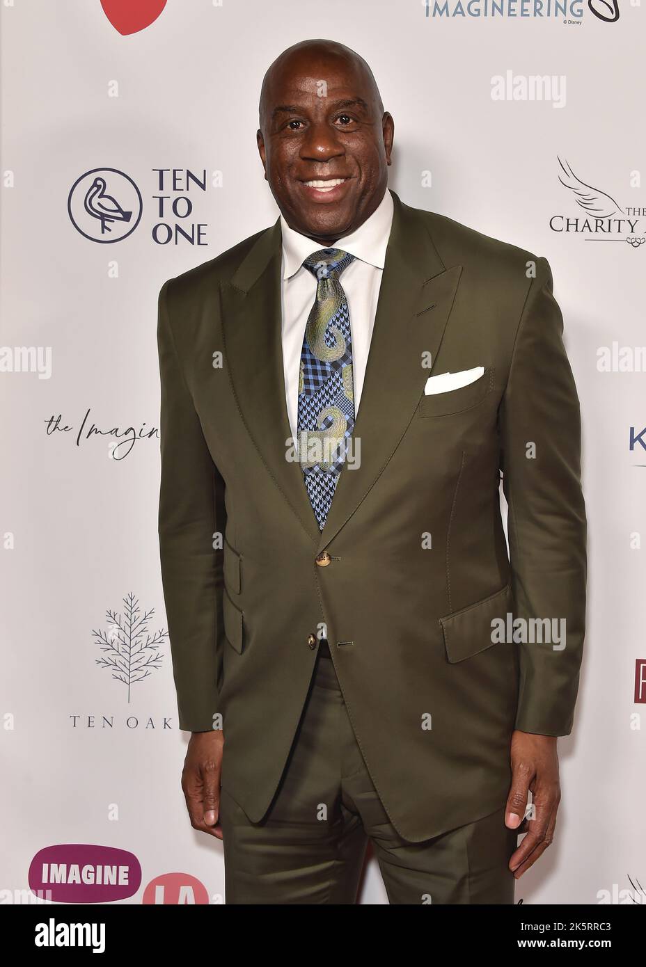Magic Johnson walking the red carpet at The 7th Annual Imagine Ball ...