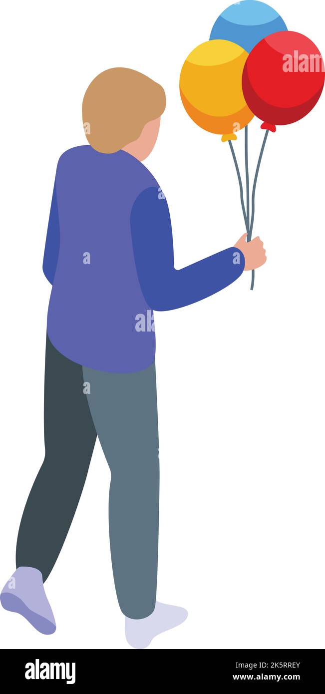 Balloon seller street Stock Vector Images - Alamy