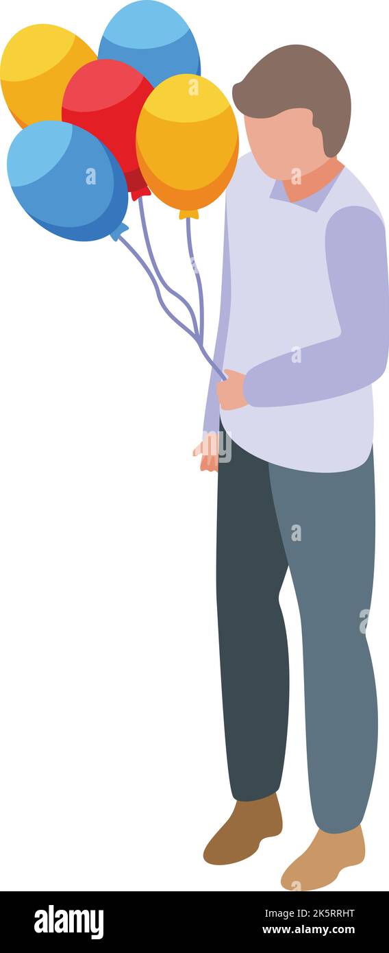 Balloon seller street Stock Vector Images - Alamy