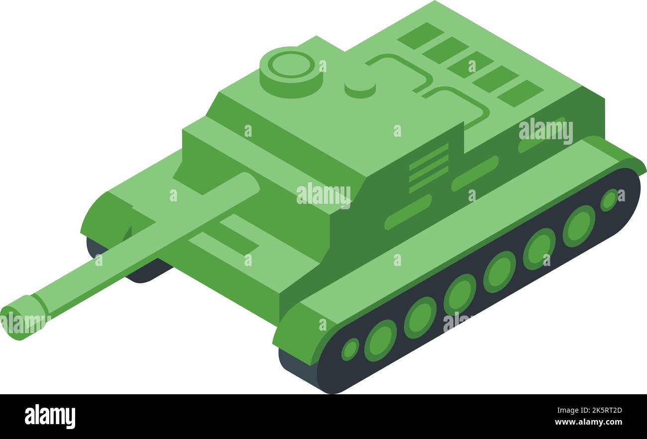 Tank icon isometric vector. Military vehicle. War gun Stock Vector ...