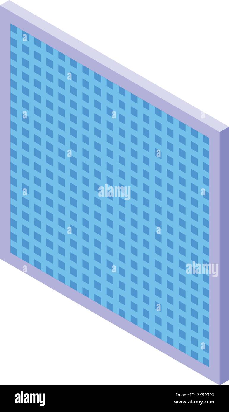 Dust air filter icon isometric vector. Clean bacteria. Health smoke ...