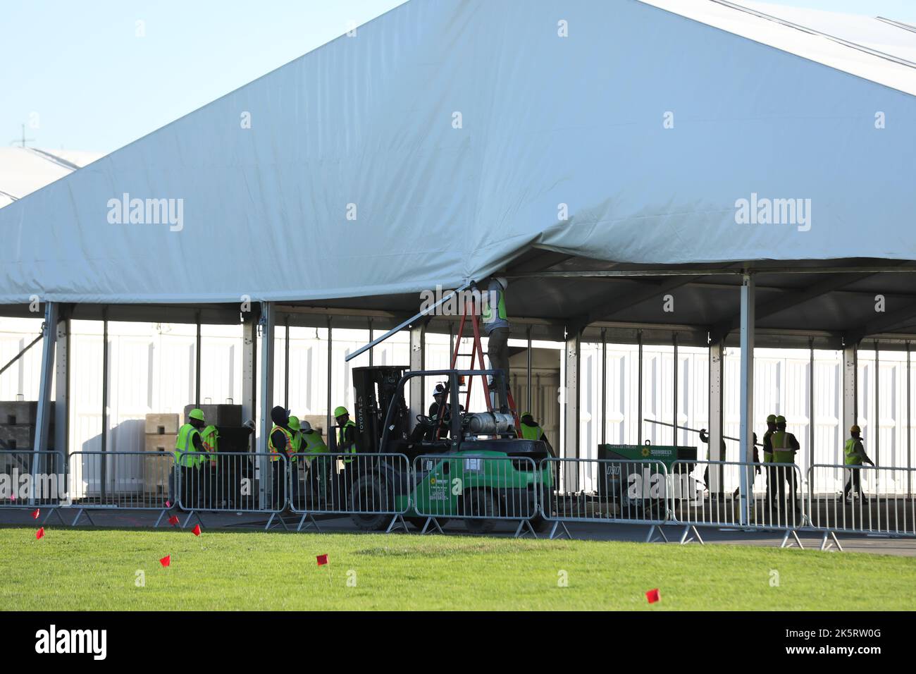 Humanitarian emergency response and relief center hi-res stock ...