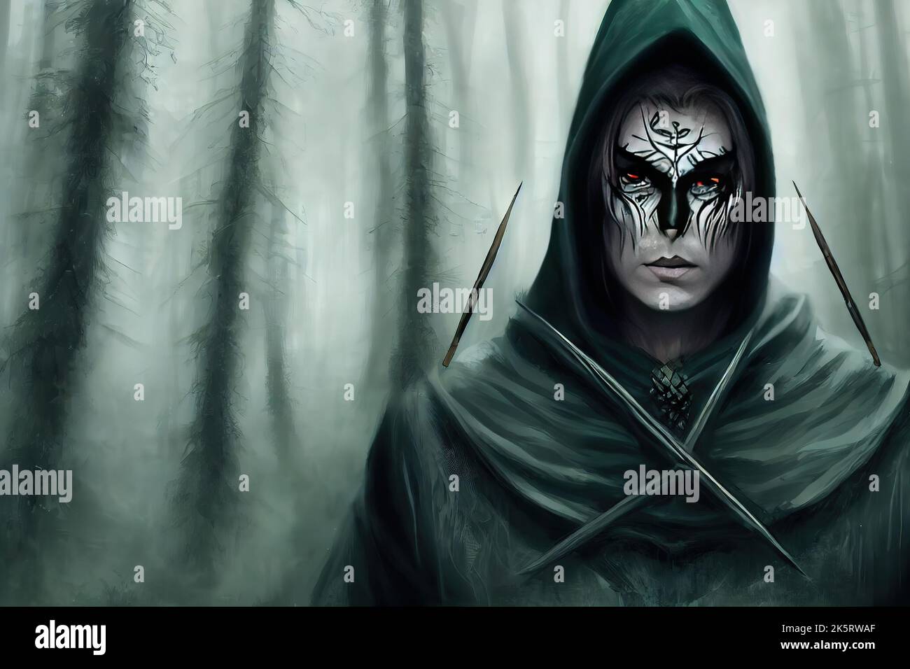 Goth woman illustration hi-res stock photography and images - Alamy